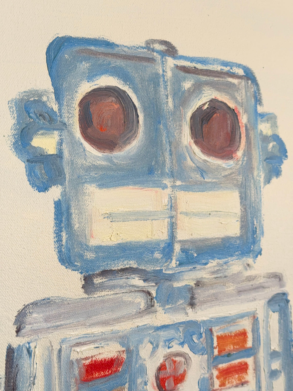 Oil Painting // Robot | Anne-Louise Ewen: Studio