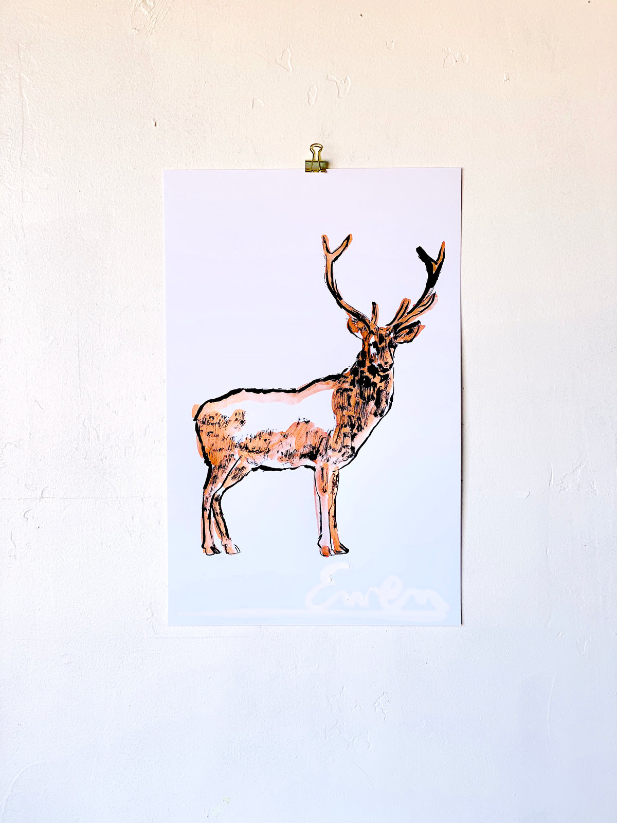 Hand Painted Multiple // Copper Stag, Right | Anne-Louise Ewen: Studio