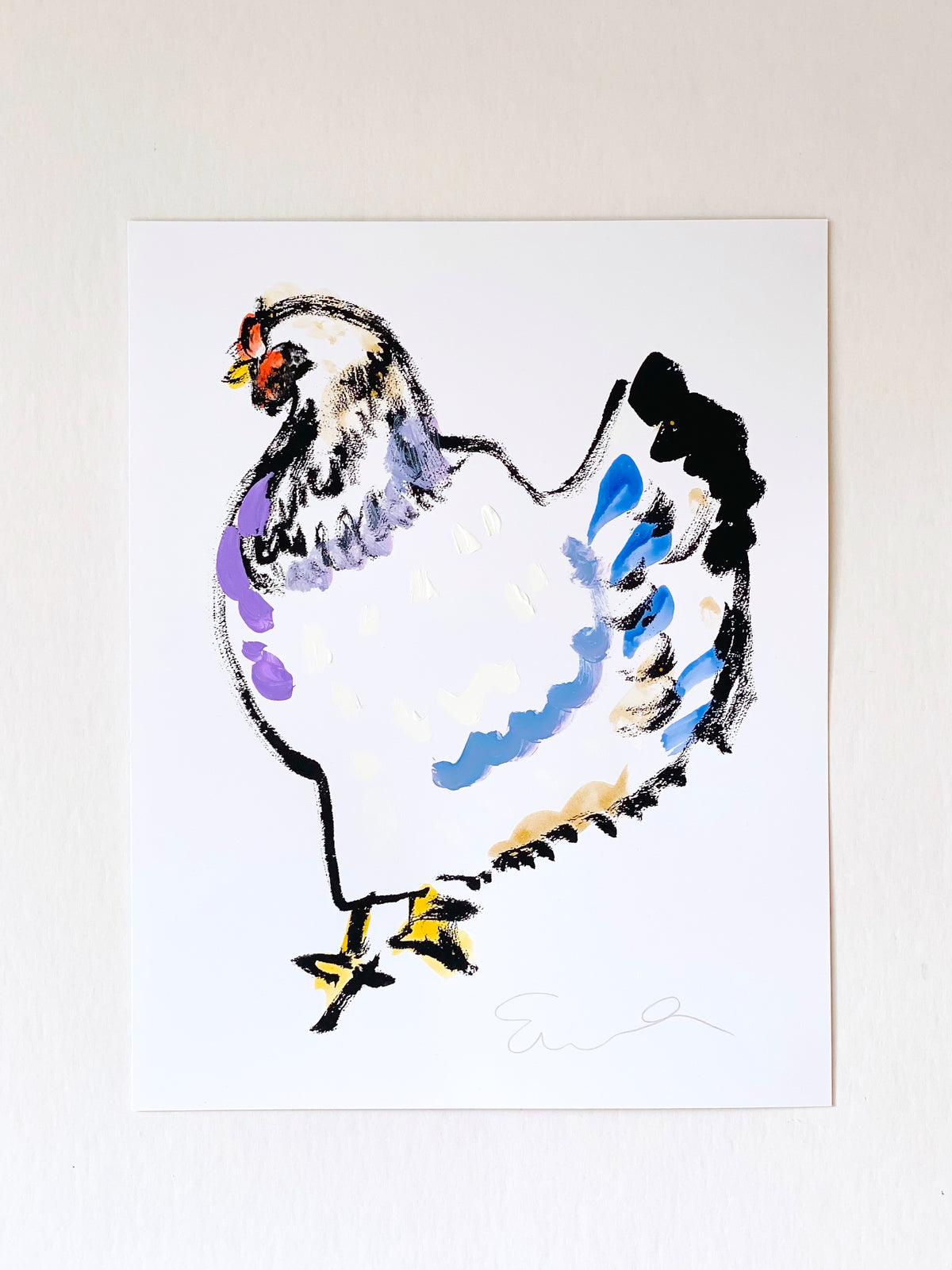 Hand Painted Multiple // Proud Hen No. 1 | Anne-Louise Ewen: Studio