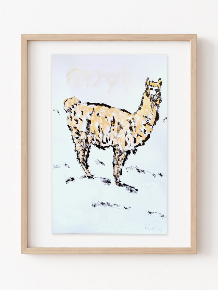 Hand Painted Multiple // Golden Alpaca No. 1 | Anne-Louise Ewen: Studio